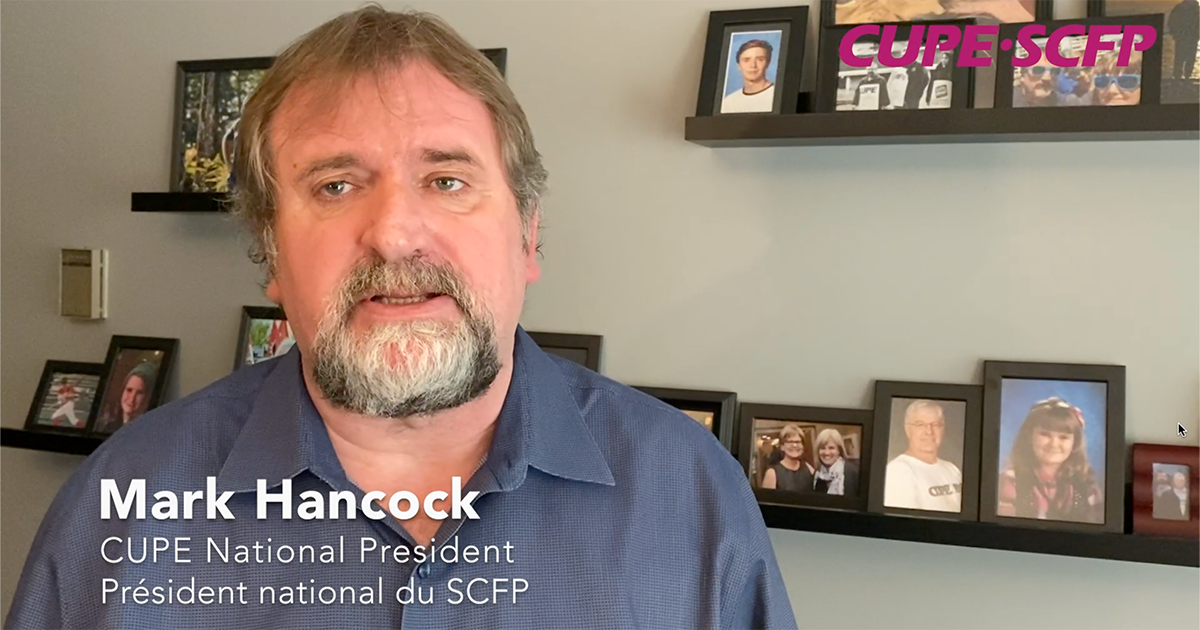 Mark Hancock calls on support for local governments | Canadian Union of ...