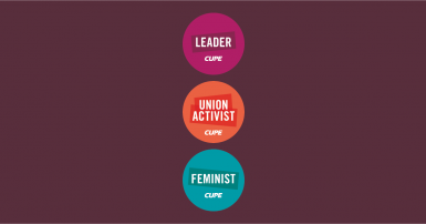 CUPE women’s buttons | Canadian Union of Public Employees